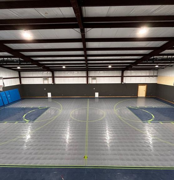 Basketball Court Striping for a Church in Georgia | FIELD OPS®