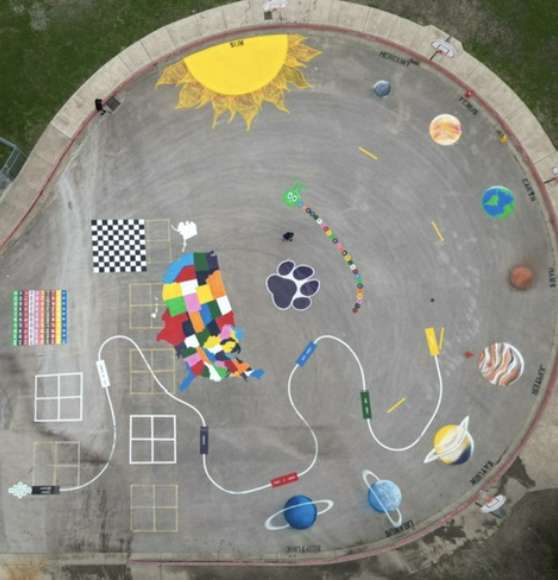 Playground Markings for Bill Burden Elementary School | FIELD OPS®