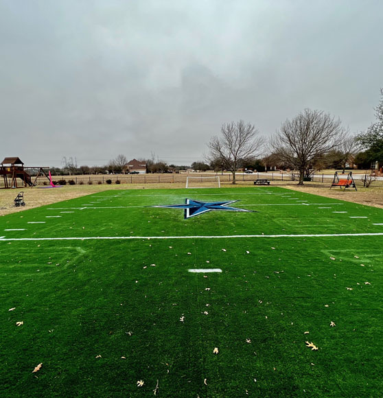 Football Field Markings for Parker, Texas Property | FIELD OPS®