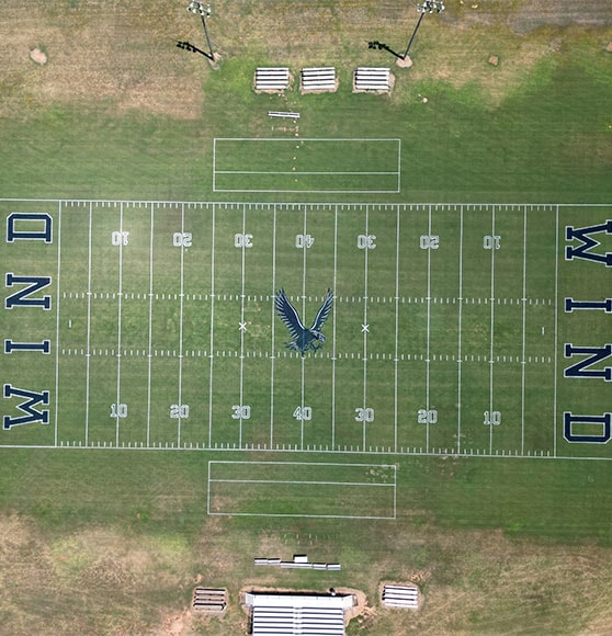 Event Logo Markings for Texas Wind Athletics in Waco | FIELD OPS®