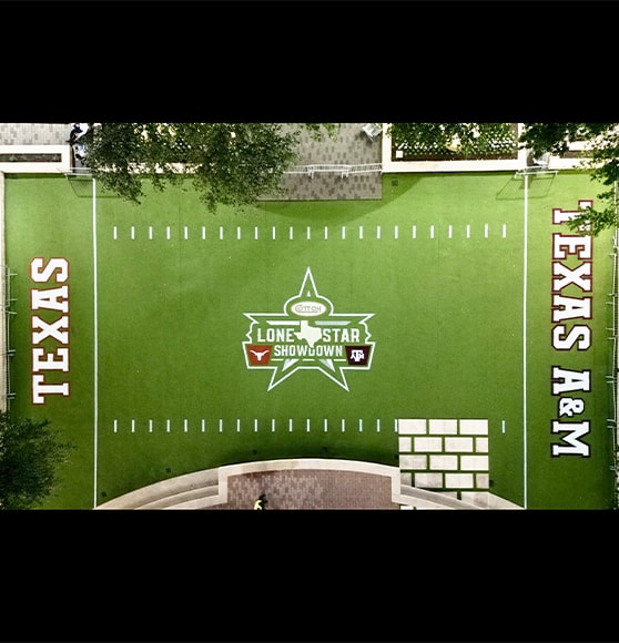 Football Field Markings for Parkway in Houston | FIELD OPS®