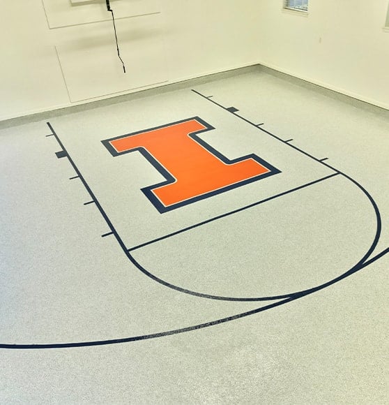Basketball Court Striping for Private Homeowner in San Antonio | FIELD OPS®
