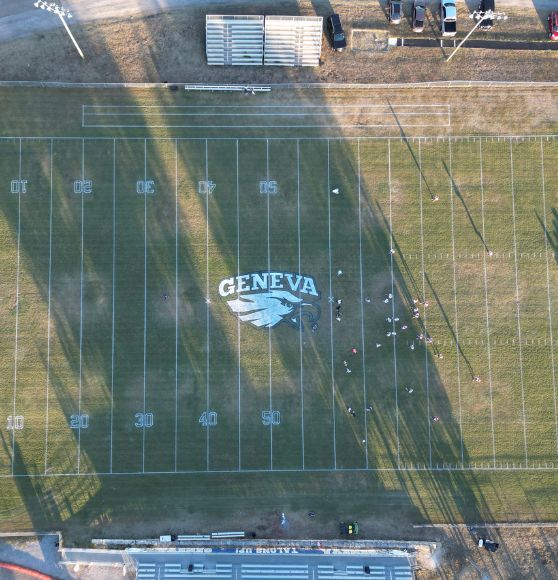 Event Logo Markings for Geneva School in Boerne | FIELD OPS®